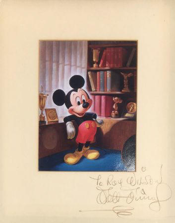 Walt Disney Autograph and Walt Disney Signed Items and Walt Disney ...