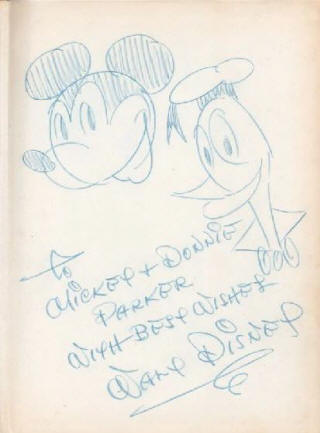 Walt Disney Autograph and Walt Disney Signed Items and Walt Disney ...