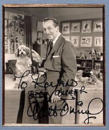 Walt Disney Autograph and Walt Disney Signed Items and Walt Disney ...